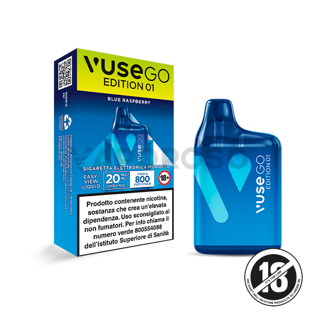Vuse Go Edition 01 Blue Raspberry - 800 Puff - Usa e Getta - Vaporoso