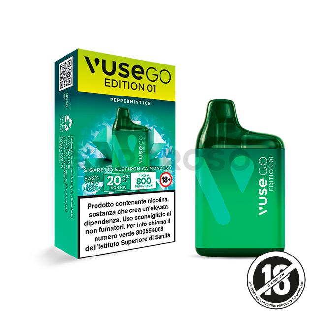 Vuse Go Edition 01 Peppermint Ice - 800 Puff - Usa e Getta - Vaporoso