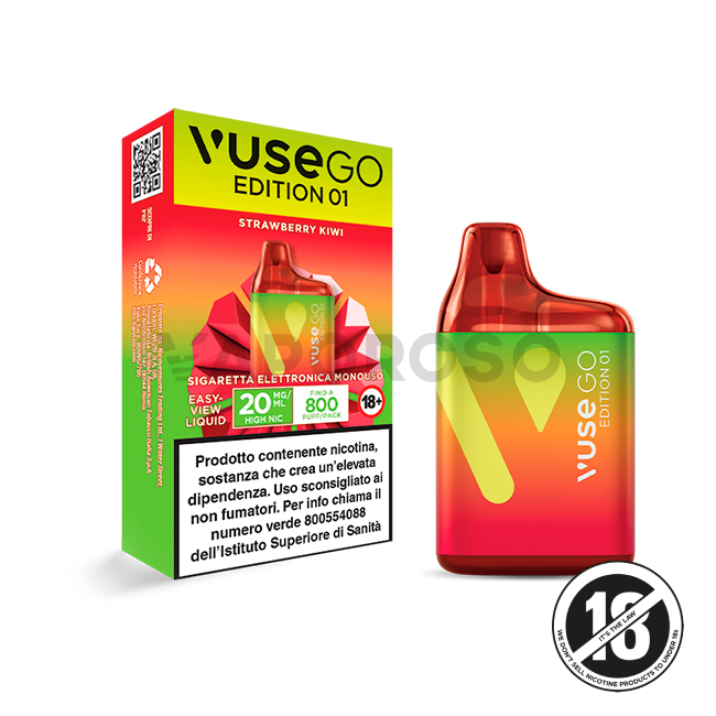 Vuse Go Edition 01 Strawberry Kiwi - 800 Puff - Usa e Getta - Vaporoso