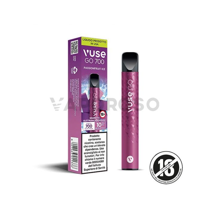 Vuse Go Passion Fruit Ice - 700 Puff - Usa e Getta - Vaporoso